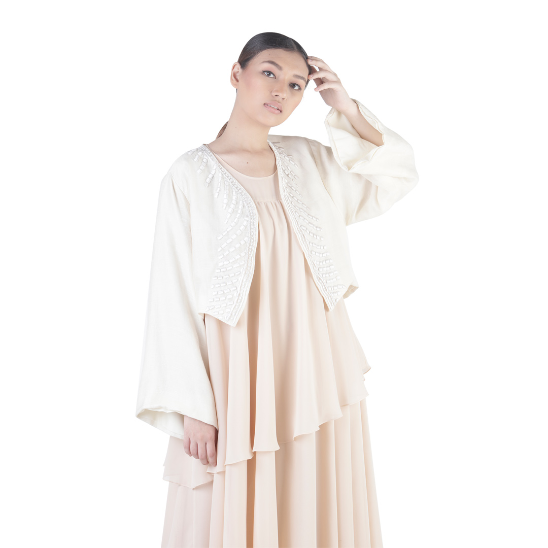 PINEAPPLE CROP BARONG DRESS by HAPPY ANDRADA