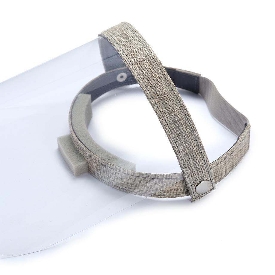 RAFFIA FACE SHIELD (GRAY) by ISLAND GIRL