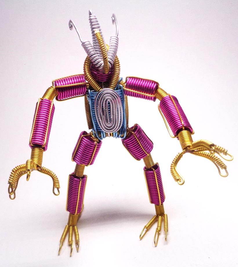 COLORED ALUMINUM WIRE ROBOT BENDABLE ACTION FIGURE COOL UNIQUE TOY GIFT ...