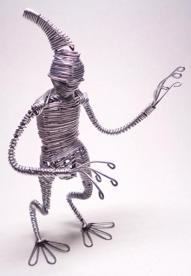 COLORED ALUMINUM WIRE ROBOT BENDABLE ACTION FIGURE COOL UNIQUE TOY GIFT ...
